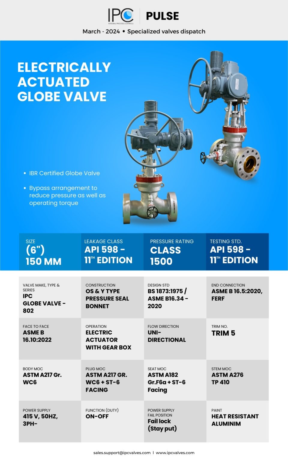 IPC PULSE - IPC is a leading manufacturer of Gate, Globe, Check & Ball ...