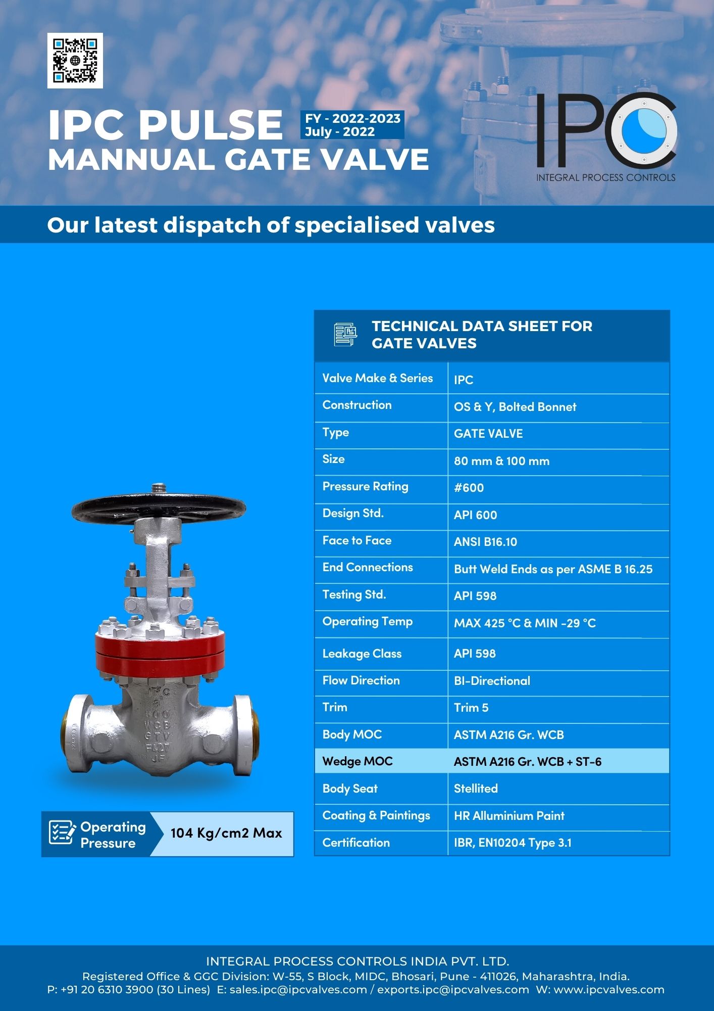 IPC PULSE - IPC is a leading manufacturer of Gate, Globe, Check & Ball ...
