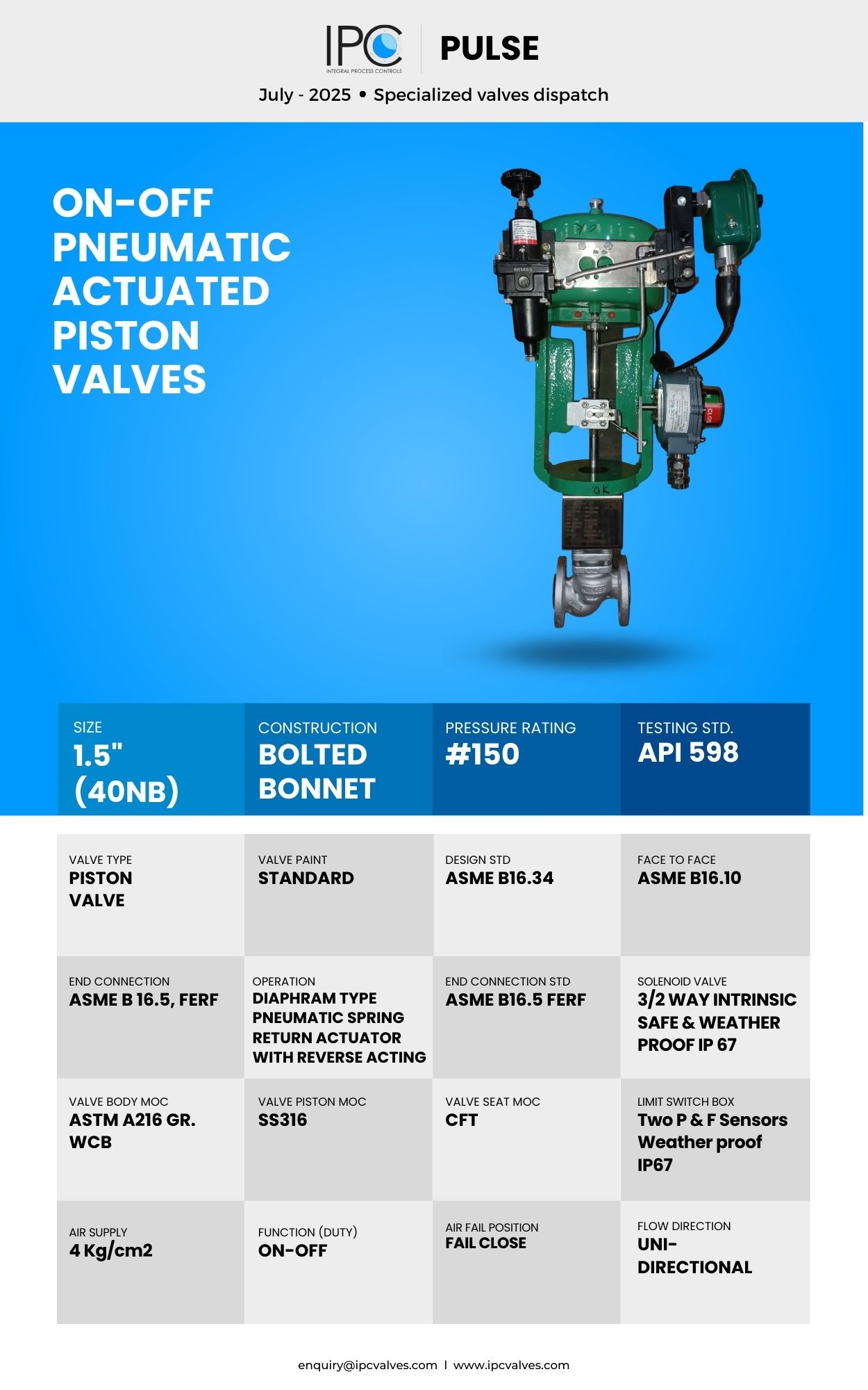 Specialized Industrial Valves Featured in IPC Pulse